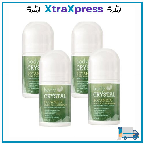 4 x THE BODY CRYSTAL Crystal Roll On Deodorant Botanica 80ml | eBay ...