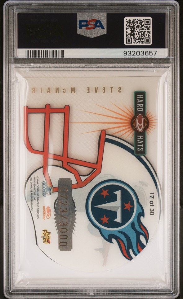 1999 DONRUSS PREFERRED HARD HATS #17 STEVE MCNAIR 723/3000 PSA 8 | eBay