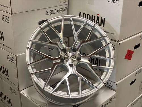 Aodhan AFF9 20x9 +30 5x114.3 Silver Machined | Set of 4 | One Piece ...