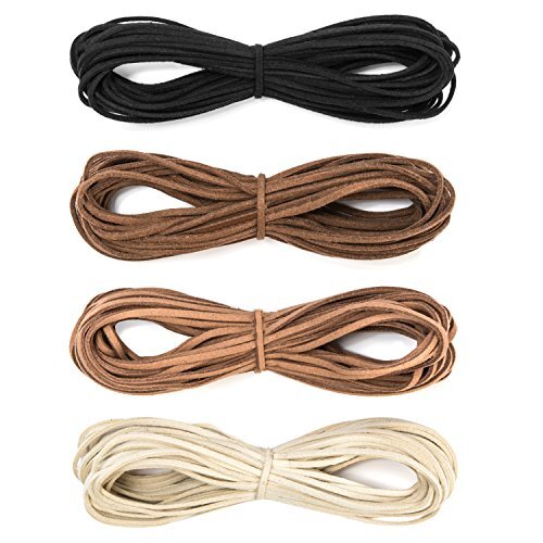 Faux Leather Cord Thread - 4 Colors - 10 Yards of Each Color - Suede ...