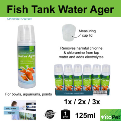 1x /2x /3x Aquarium Fish Tank Aqua Water Conditioner Dechlorinator Ager ...