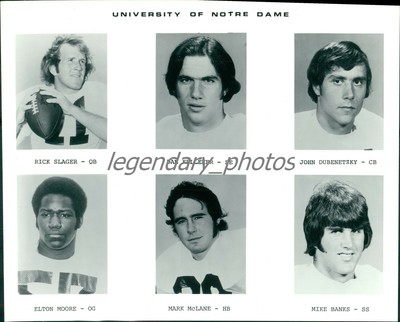 1970s Notre Dame Football Rick Slager Original News Service Photo | eBay