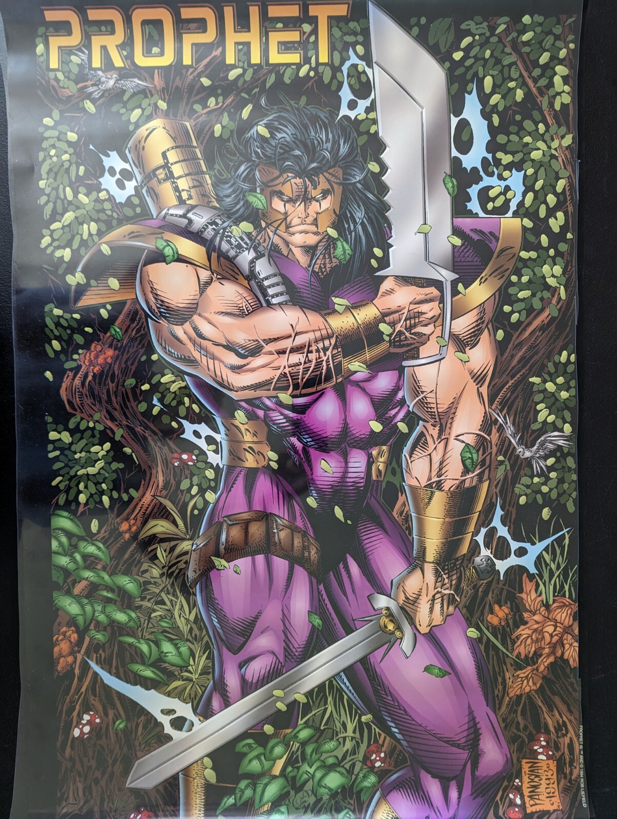 Vintage Prophet Poster 1993 Unused Panosian Art 24x36 Image Comics | eBay