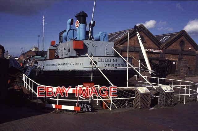 PHOTO ELLESMERE PORT BOAT MUSEUM - DRY DOCK FORMER ICI 'WEAVER PACKET ...