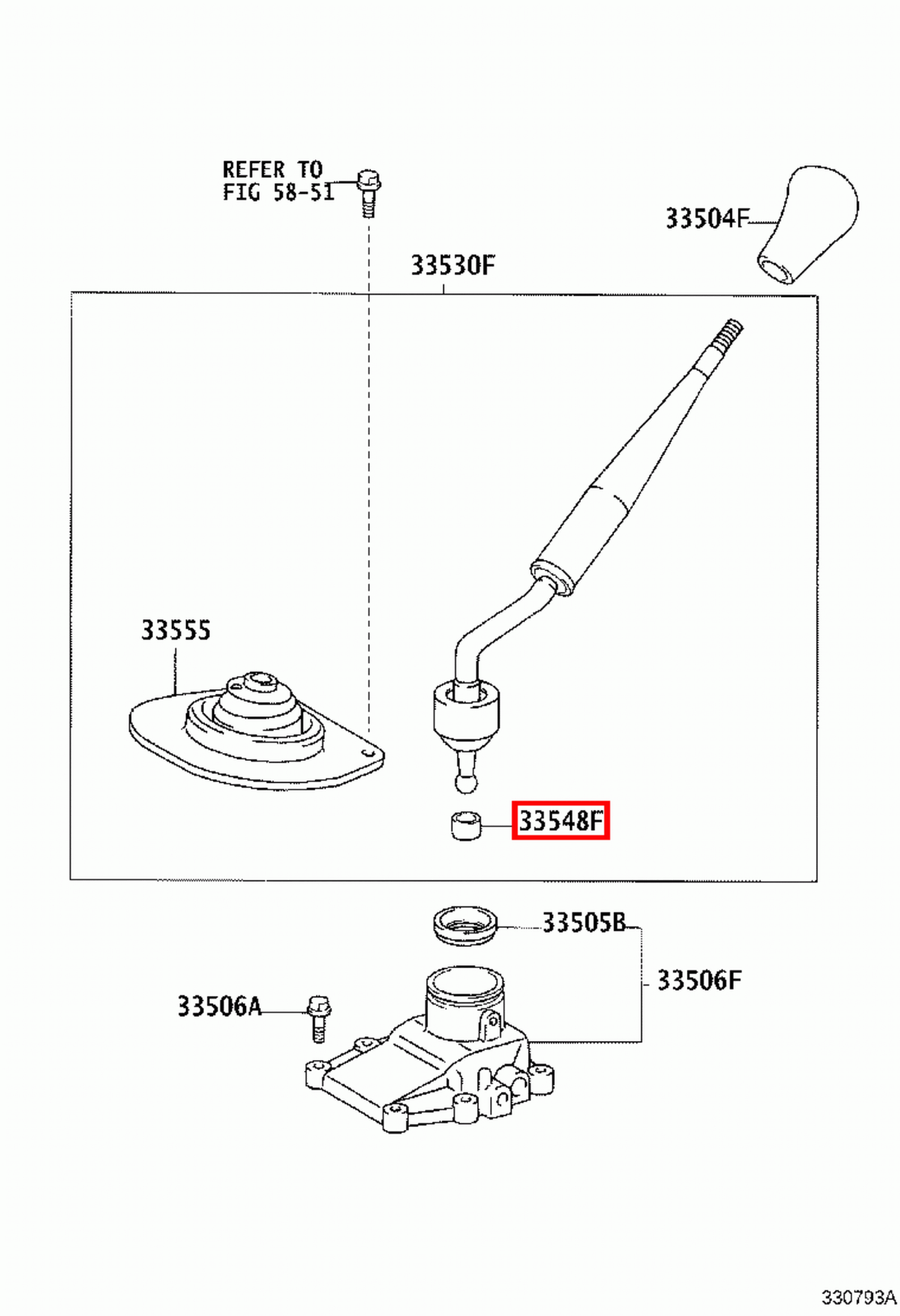 Genuine Hilux KUN126 KUN125 GUN126 Gearbox Gear Shift Lever Seat Bush ...