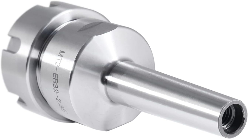 Morse Taper MT2 Shank ER32 Collet Chuck, 3/8"-16 Drawbar End, Max 8000 ...