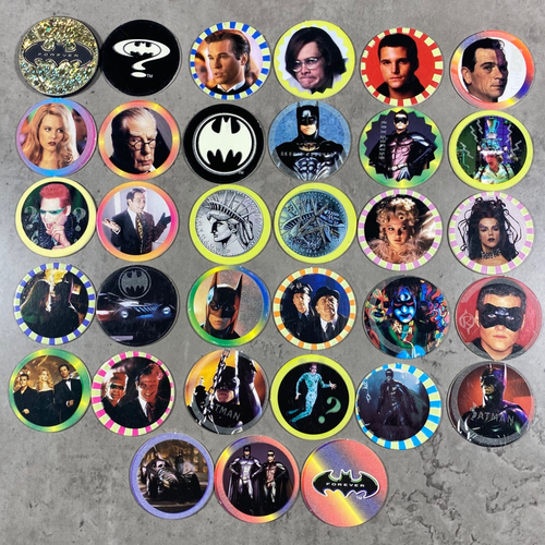 Batman Forever Pogs Mcdonalds Complete Set 1-32 + Slammer 1995 | eBay