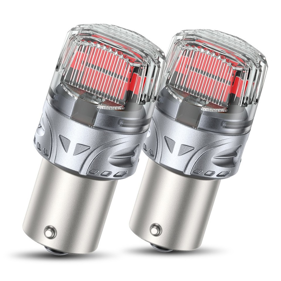 1156 7506 P21W Red LED Brake Stop Tail Light Bulb Error Free For BMW ...
