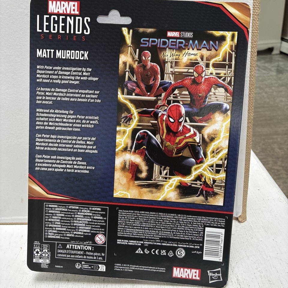Marvel Legends Series Matt Murdock 6” Action Figure - Spider-Man No Way ...