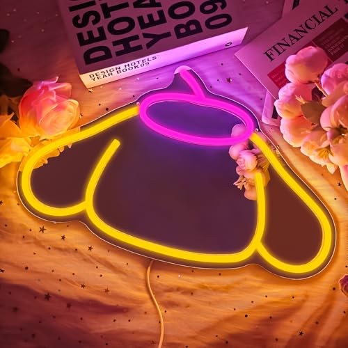 Pom Purin Mirror Neon Sign Dimmable LED Light Sign for Dresser Room ...