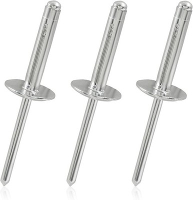 50Pcs Aluminum Tri-Fold Exploding Pop Rivets 3/16 Large Flange,3/16''X ...