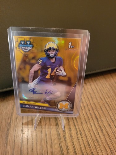 Roman Wilson 2023 Bowman 1st Gold Lava Rookie Auto /50 | eBay