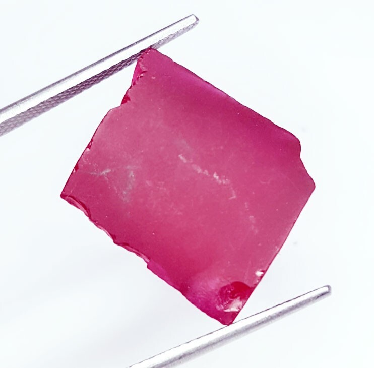 Natural Red Ruby Rough 23.87 Ct Loose Gemstone Certified Translucent ...