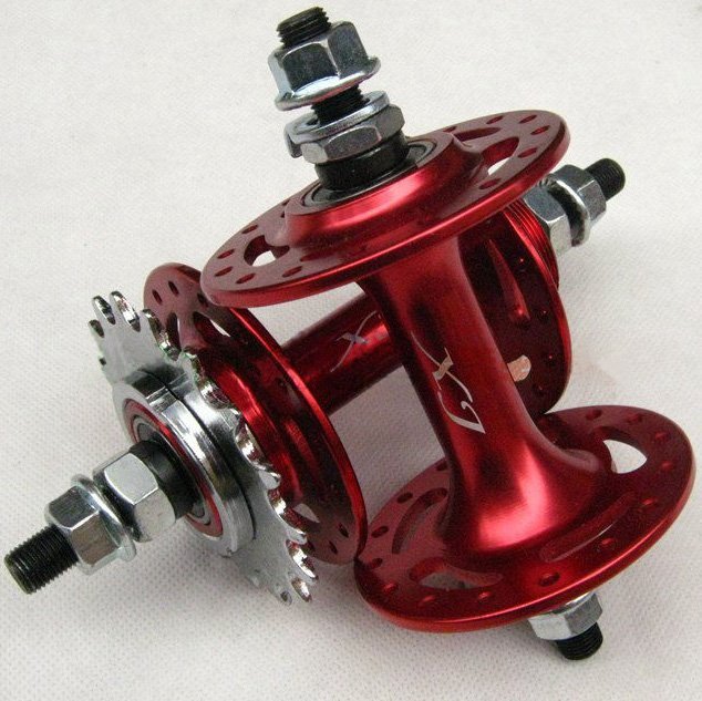 Fixie FixedGear Bike Bicycle Front Rear Back Riding Hubs 2-Bearing 32 ...