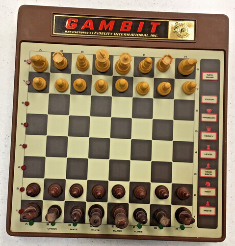 Fidelity Gambit Electronic Chess Challenger Vintage Computer Game 6084 ...