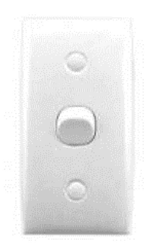 Clipsal INTERMEDIATE PLATE SWITCH ASSEMBLY 10A 1-Gang 1-Pole WHITE ...