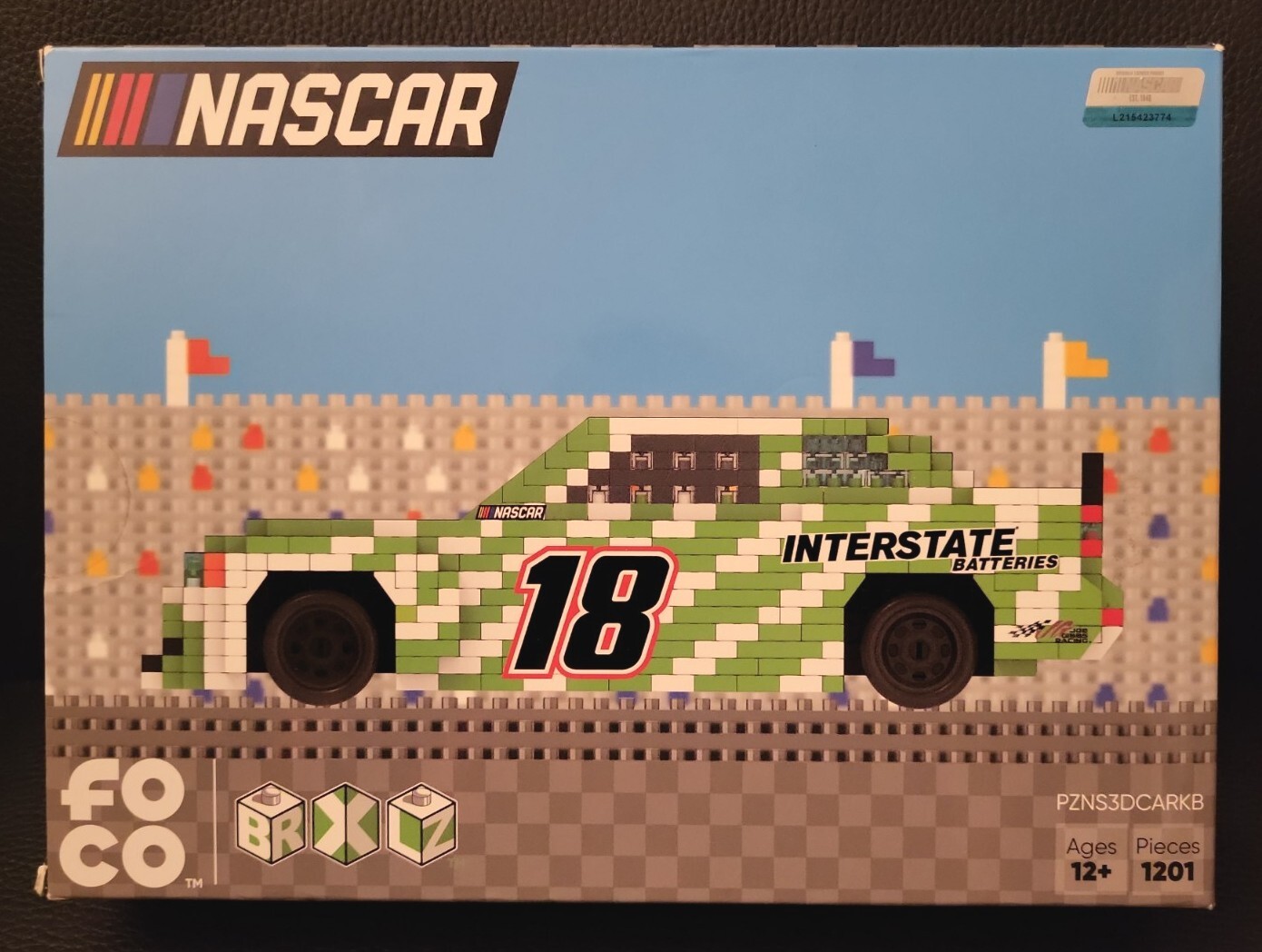 Nascar FOCO Interstate Batteries #18 Toyota Building Block Set ...