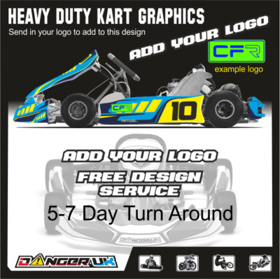 Kart Graphics KG MK20 Cadet Zip Kart KG Tony Kart Heavy Duty Decals ...