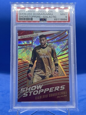 2017 Panini Revolution Gianluigi Donnarumma Show Stoppers SP GALACTIC PSA9 | eBay