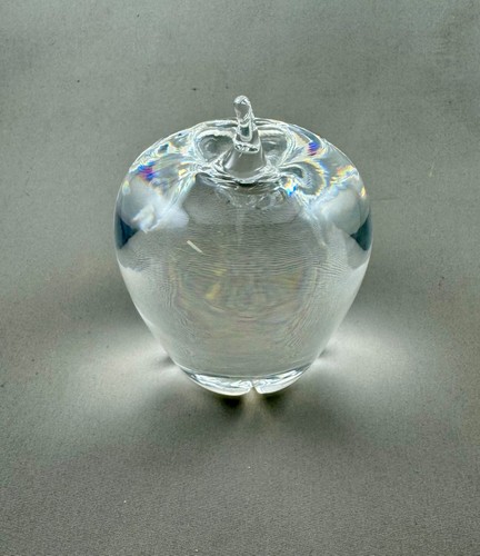 Steuben Art Glass Apple Temptation, Agnus Mcdougall 4" Paperweight | eBay