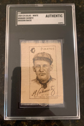 1909 S74 SILKS White HOWARD CAMNITZ.................SGC AUTHENTIC | eBay