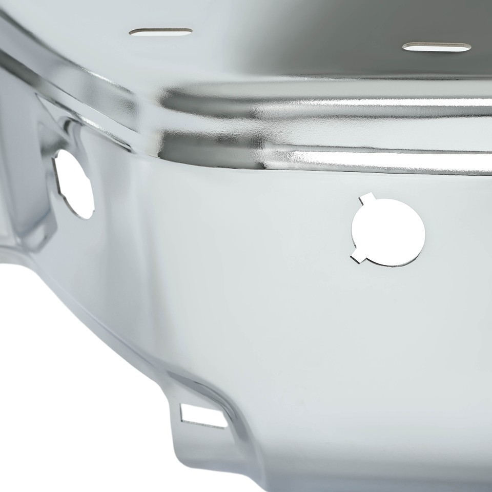 Chrome Step Bumper For Nissan Titan 2004-2015 with Park Sensor Holes ...