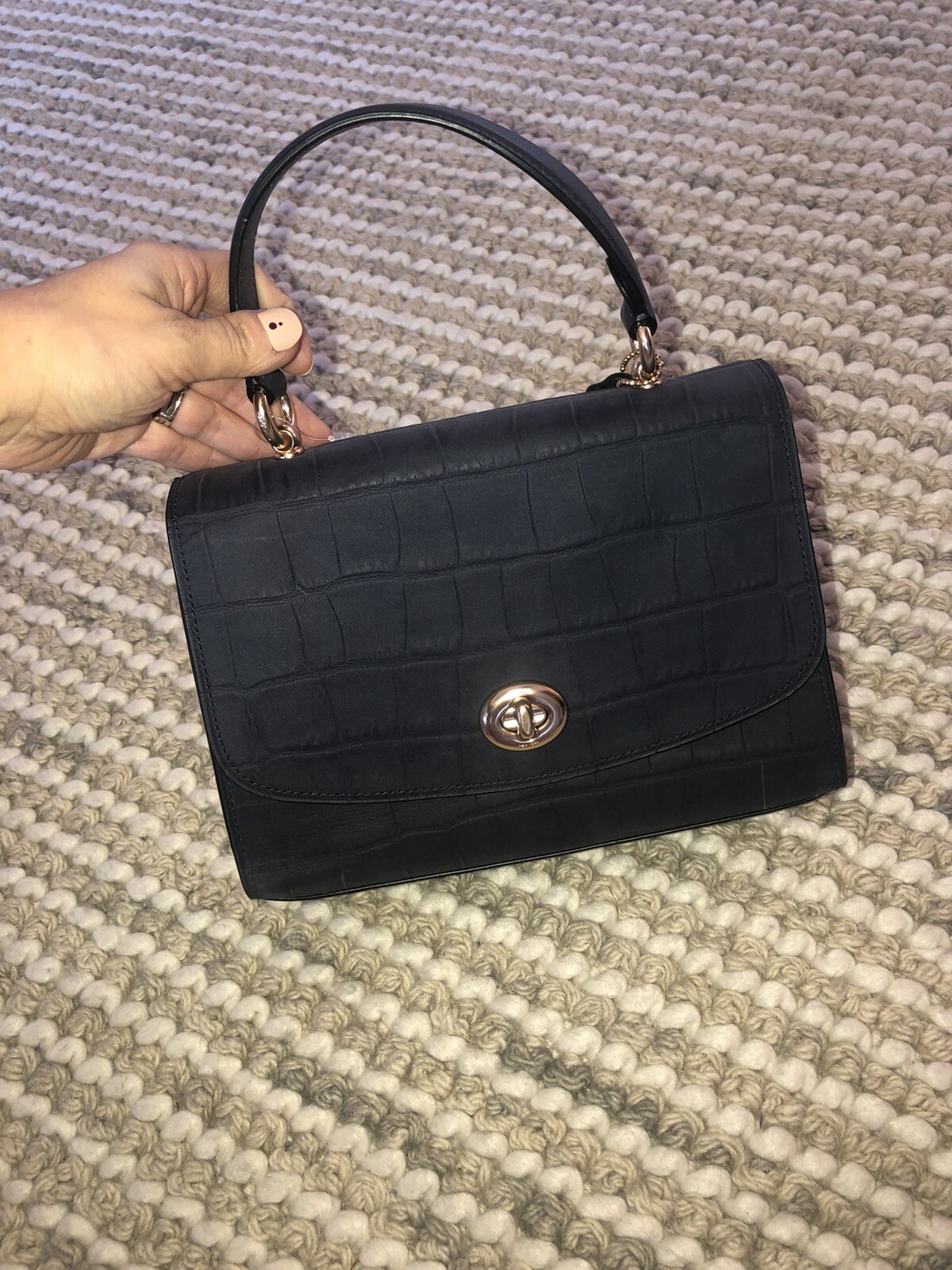 Coach Tilly Top Handle Satchel Crossbody, 91067 Midni… - Gem