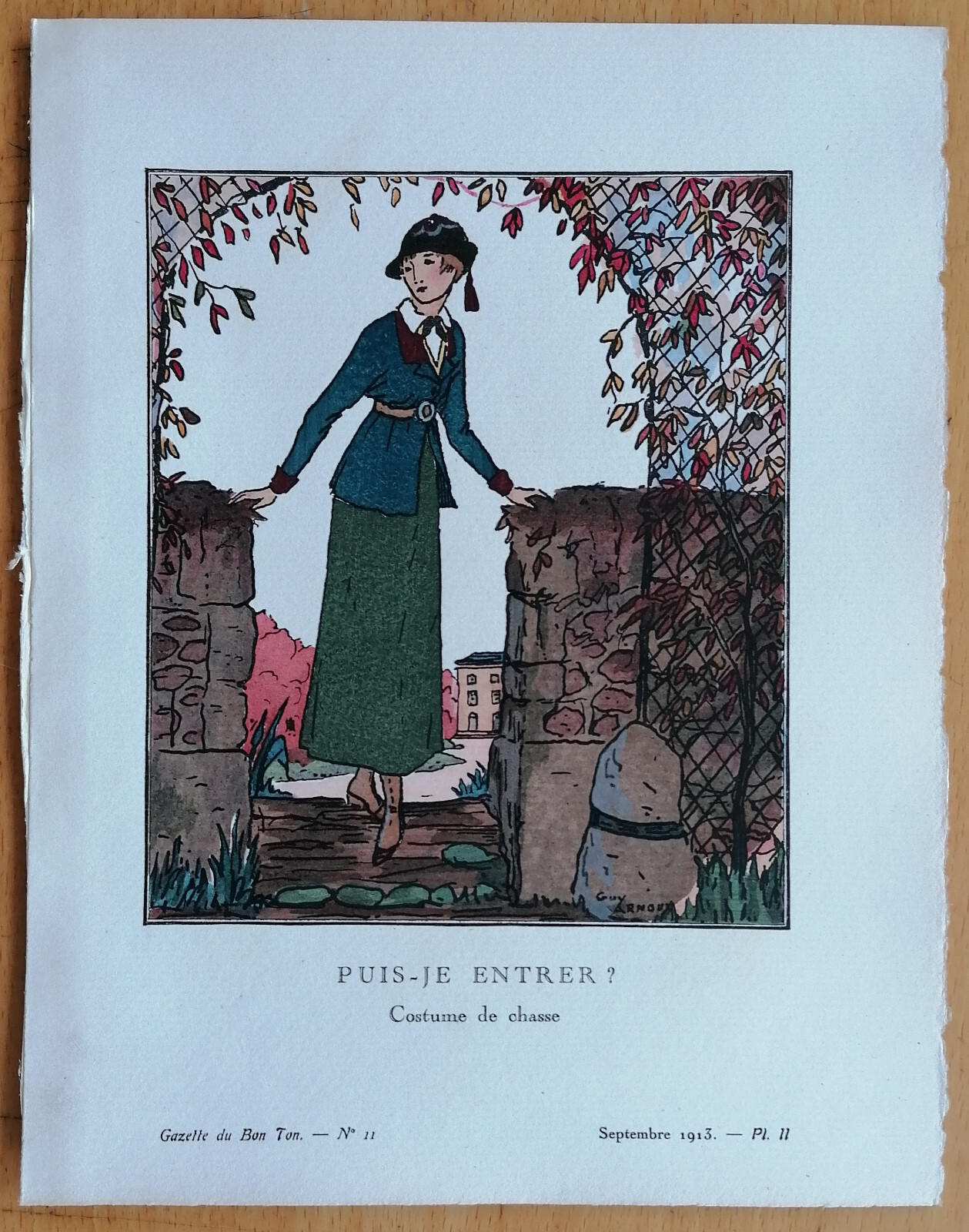 Puis je entrer by Arnoux - Art Deco Gazette de Bon Ton Pochoir - 1920 ...