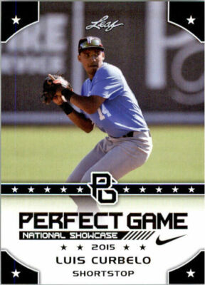 LUIS CURBELO 2015 LEAF "1ST EVER PRINTED" PERFECT GAME ROOKIE CARD #241 ...