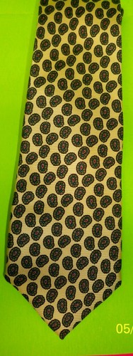 Ben Silver Charleston/London Men's 100% Silk Tie Yellow Entirely ...