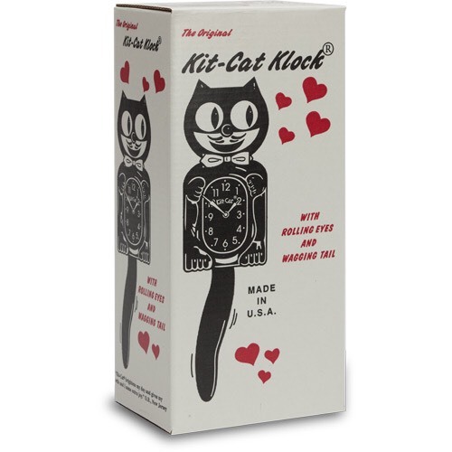 Classic Black Kit Cat Clock, UK Seller! (Animal, Retro, Felix, Klock ...