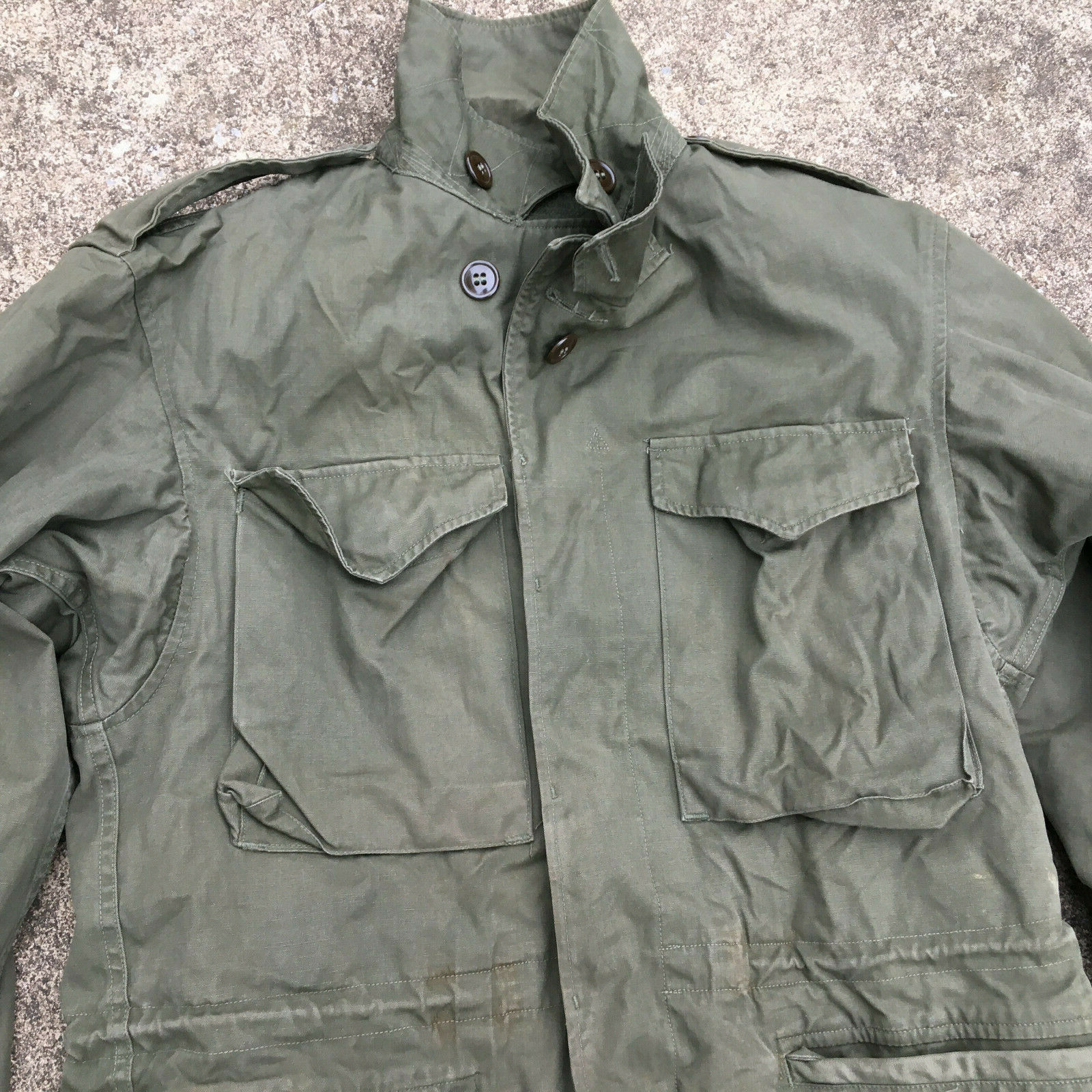 Vintage WWII M-1943 Field Jacket Army Military Coat 1… - Gem