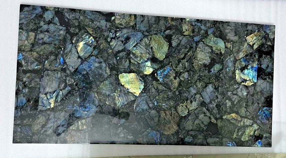 Stunning Labradorite Stone Table Top Gemstone Mosaic Art Table ...