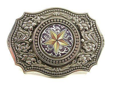2004 Western 5 Pointed Star Belt Buckle By GREAT AMERICAN BUCKLE CO ...