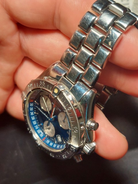 Breitling Transocean Blue Men's Watch - A53340 for sale online | eBay