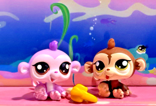 Littlest Pet Shop LPS G7 Baby Monkey Pair #54 and #85 | eBay Australia