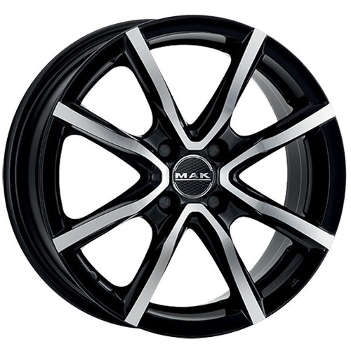 ALUFELGE MAK MILANO 4 FUR FIAT PUNTO 6X15 4X100 BLACK MIRROR 7SZ ...