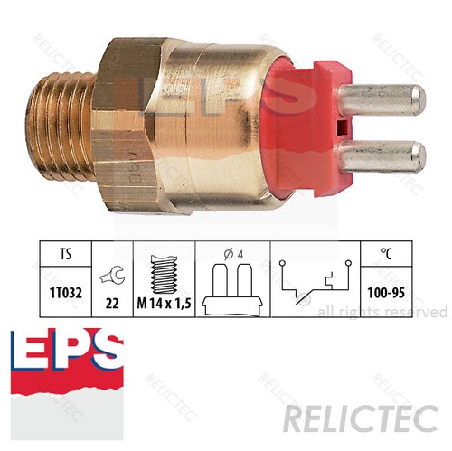 Radiator Fan Temperature Switch Sensor MB Puch:W201,W124,S124,W220,W463 ...