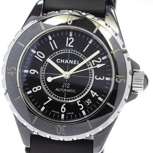 CHANEL H0683 J12 38MM Black Ceramic AT Men 860887 ev20 Used | eBay UK