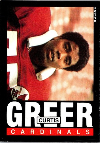 1985 Topps Curtis Greer #141 St. Louis Cardinals Football Card | eBay