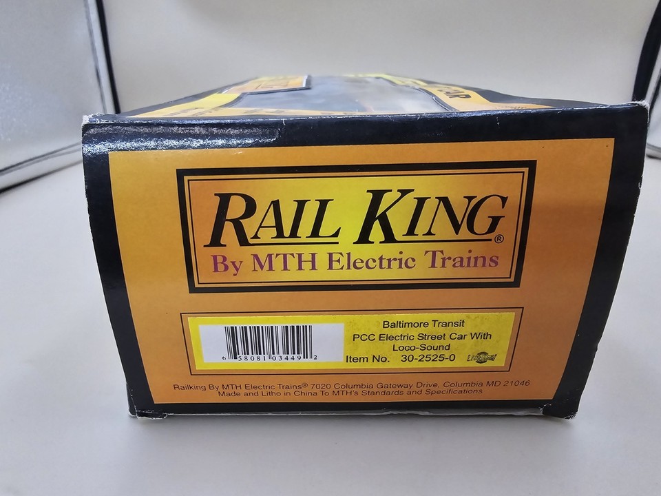 MTH RAIL KING 30-2525-0 Baltimore Transit PCC Electric Street Car w ...