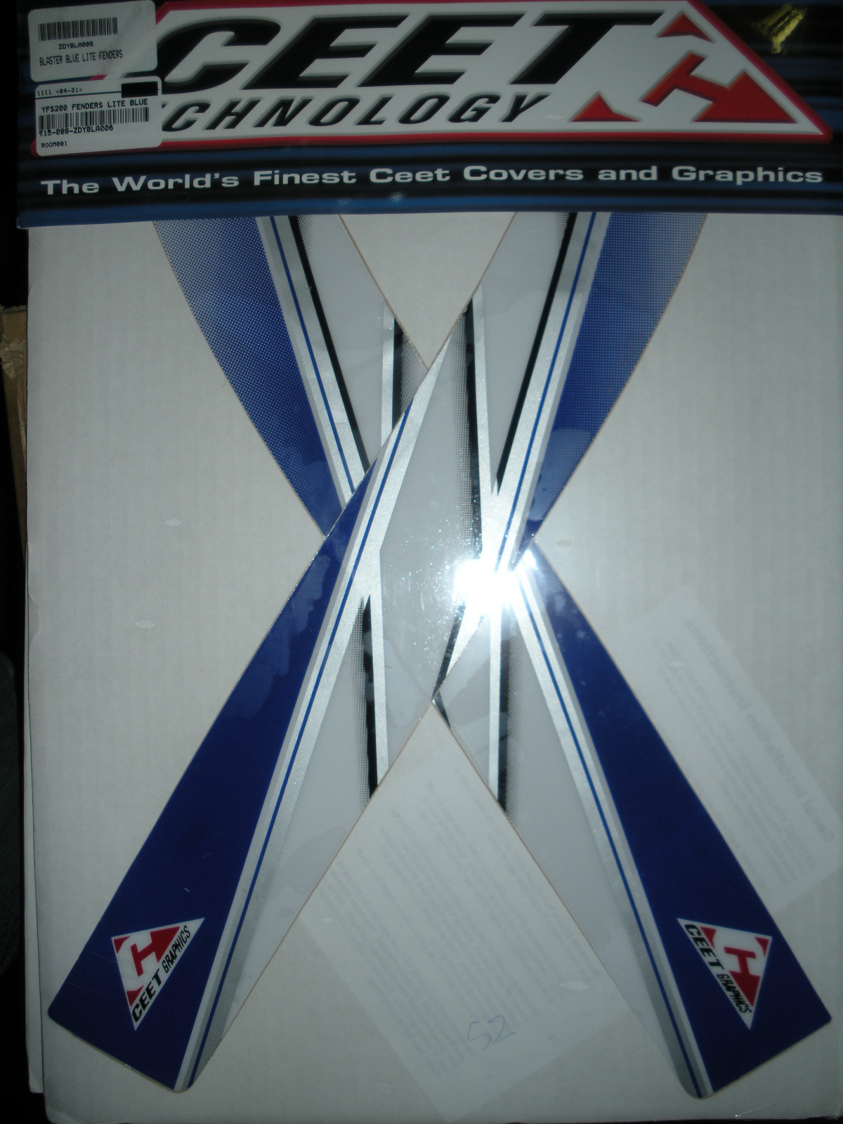 CEET PERFORMANCE Fender Decal KIT -YAMAHA Blaster YFS 200 1988-2006 ...