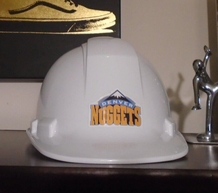 NBA Denver Nuggets Hard Hat Safety Works White Construction Baseball ...