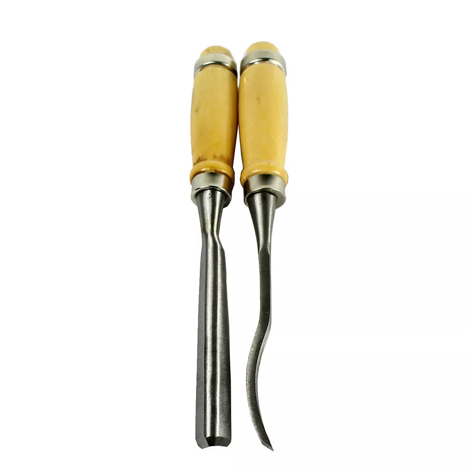 12 Piece Wood Carving Hand Chisel Tool Set Professional Woodworking ...