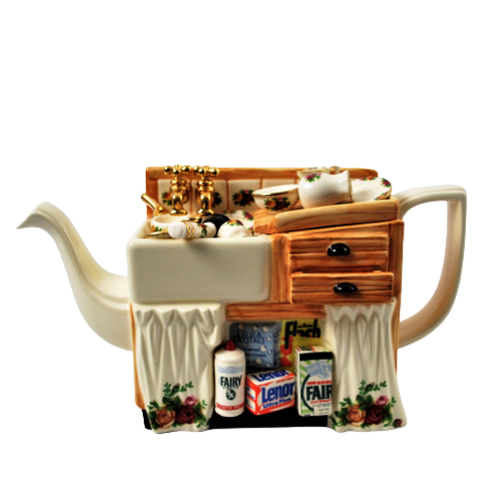 Royal Albert Old Country Roses Kitchen Sink Teapot Novelty Cardew | eBay UK