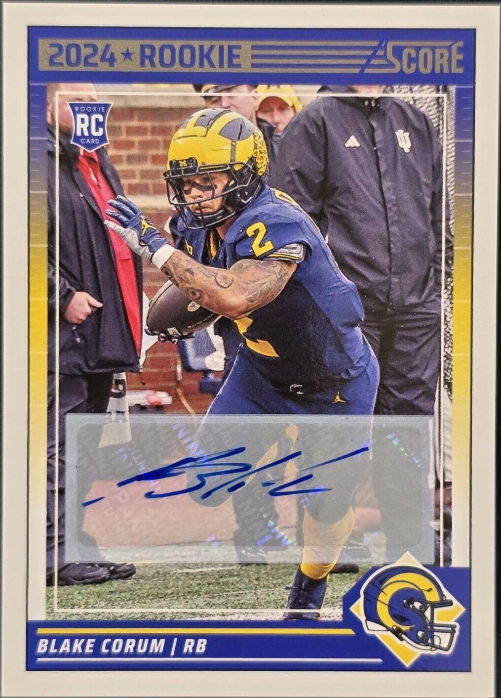 2024 Score - Rookies Blake Corum #389 Signatures (AU, RC) for sale ...