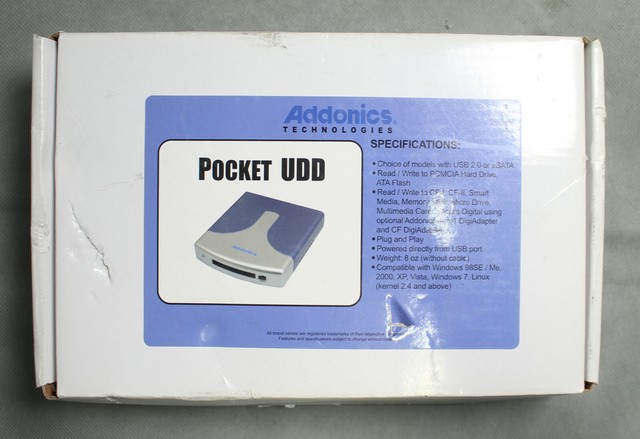 Addonics Pocket Ultra DigiDrive card reader - Hi-Speed USB (AEPUDDU ...