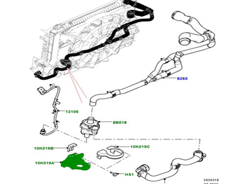 GENUINE LAND ROVER AUXILIARY WATER PUMP BRACKET RANGE ROVER VELAR ...