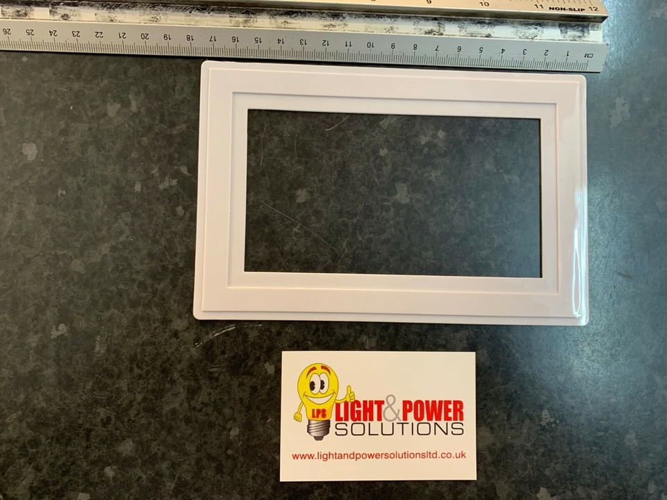 Single or Double Socket Finger Plate Light Switch & Plug Surround Panel ...