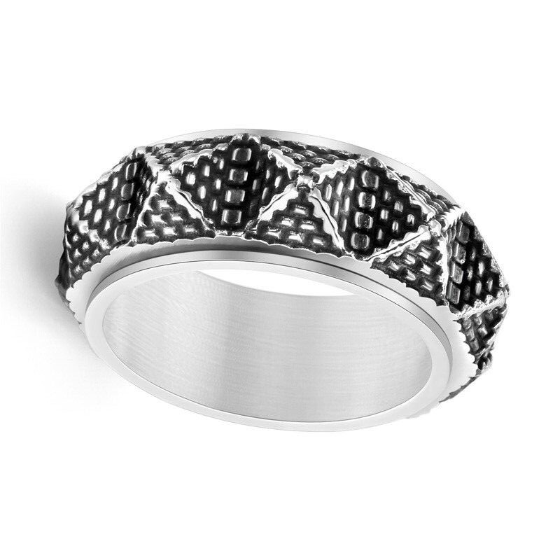 Vintage Egyptian Pyramids Spinner Ring Stainless Steel Men Women Ring ...
